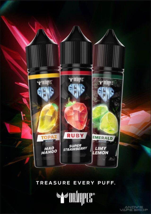 New Dr Vapes Gems Ruby Super Strawberry E liquid | Free Nic Shots